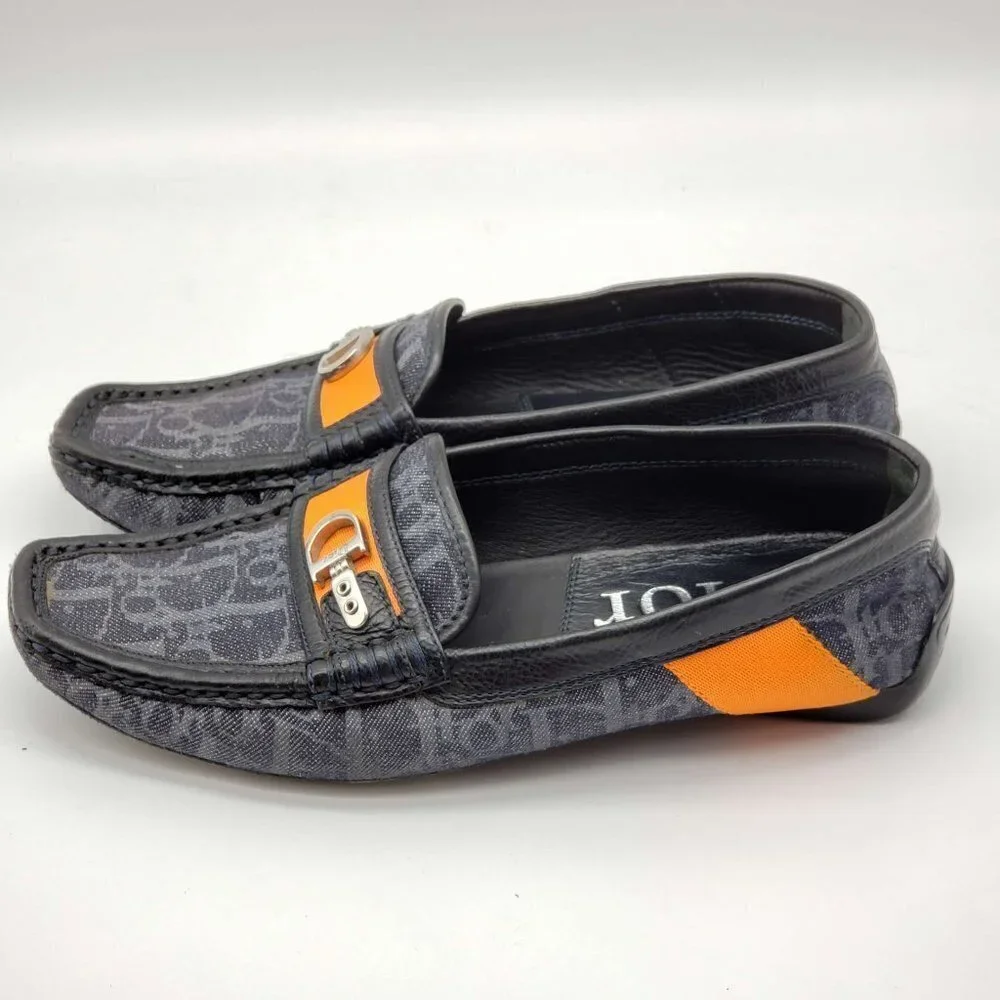 Dior | Shoes | Authentic Dior Oblique Canvas Loafers Men Slip On Shoes ...